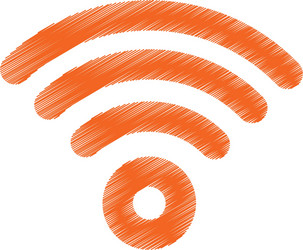 Wifi Logo Orange Png