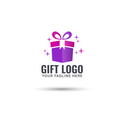 Gift shop logo design bundle Royalty Free Vector Image