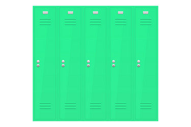 Green lockers design Royalty Free Vector Image