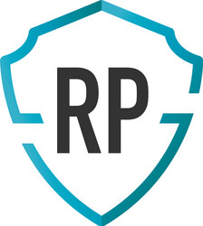 Logo Monogram with Emblem Shield Shape Design Rp Vector Images (98)