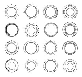 Volume control icons audio interface symbols Vector Image