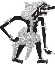 Wayang kayon or tree life Royalty Free Vector Image