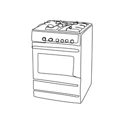 Gas Stove Line Drawing Vector Images (over 140)
