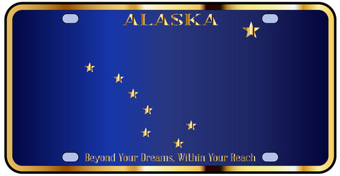 Alaska License Plate Vector Images (19)