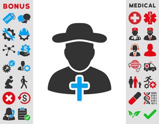 Cleric rounded icon Royalty Free Vector Image - VectorStock