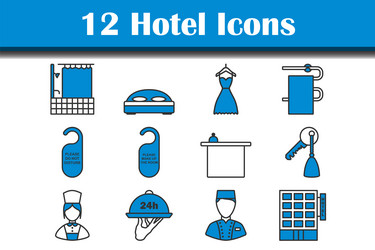 Hotel infographics set infographics set Royalty Free Vector