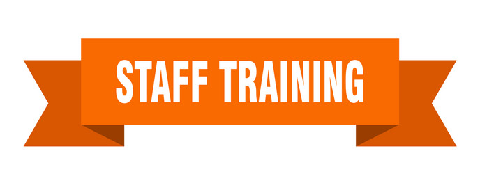 Staff training sign or stamp Royalty Free Vector Image