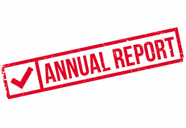Annual report rubber stamp Royalty Free Vector Image