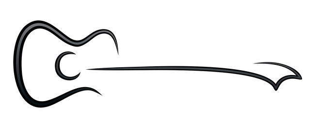 Electric guitar symbol Royalty Free Vector Image