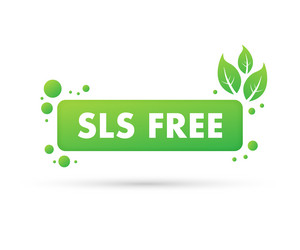 Sls free icon symbol sulfate sles keratin Vector Image