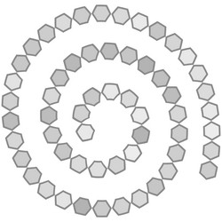 Abstract futuristic spiral maze pattern template Vector Image