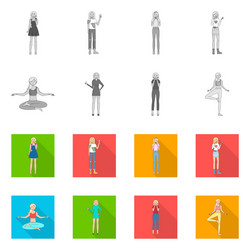 Posture and mood symbol Royalty Free Vector Image