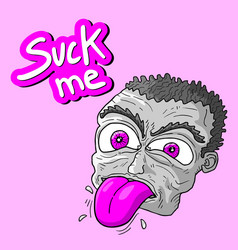 Suck me symbol Royalty Free Vector Image - VectorStock