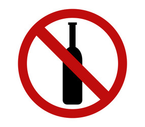 Alcohol prohibition icon Royalty Free Vector Image