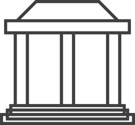 Ancient greek building icon Royalty Free Vector Image