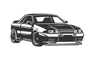 Nissan S15 Silvia Drift Car Royalty Free Vector Image