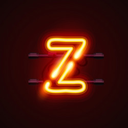 Neon Z Letter Font Vector Images (over 480)
