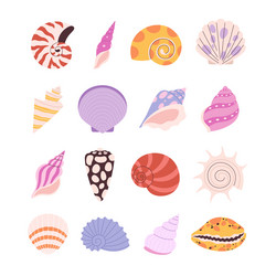 Nature shell icon cartoon style Royalty Free Vector Image