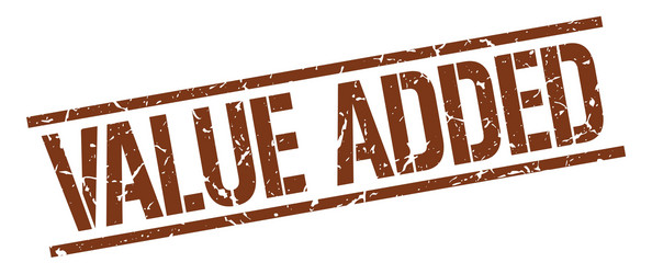 Value added stamp Royalty Free Vector Image - VectorStock