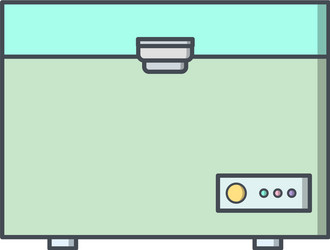 Deep freezer icon Royalty Free Vector Image - VectorStock