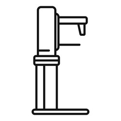 Hospital mammography machine icon outline Vector Image