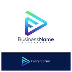 Df letter logo design creative modern letters Vector Image