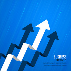 Leading moving forward arrow concept background Vector Image