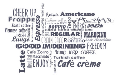 Cafe menu flat style text decoration for cafes Vector Image