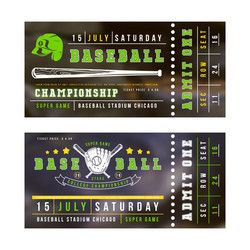 Baseball Ticket Template Vector Images (over 130)