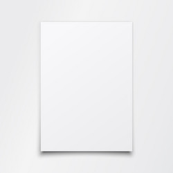 White sheet of paper a4 size Royalty Free Vector Image
