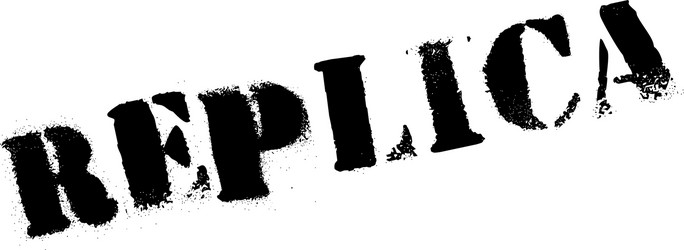 Replica rubber stamp Royalty Free Vector Image