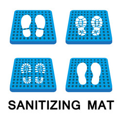 Sanitary mat disinfection icon disinfectant Vector Image