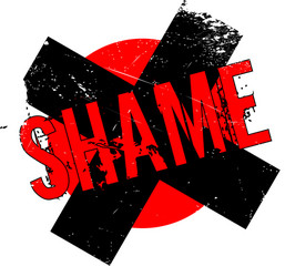Shame rubber stamp Royalty Free Vector Image - VectorStock