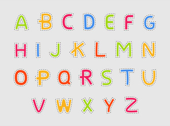 Abc alphabet chart Royalty Free Vector Image - VectorStock