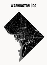 Washington Dc Map Vector Images (over 860)