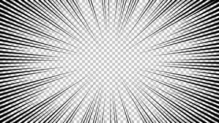 Black comic book transparent background Royalty Free Vector