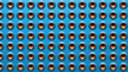 Colorful embossed sphere loudspeaker icons Vector Image