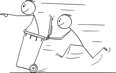 Stick Figure Pushing Vector Images (over 300)