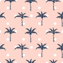 Tropical palm tree seamless pattern Royalty Free Vector