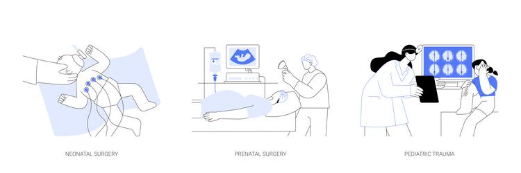 Orthopaedic trauma abstract concept Royalty Free Vector