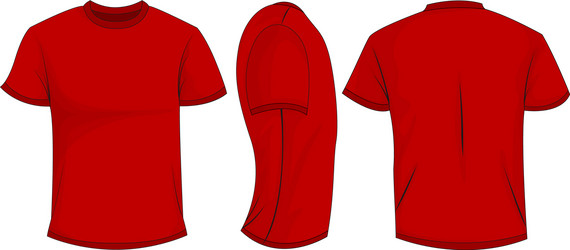 Red T Shirt Template Front And Back