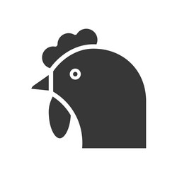 Chicken on the body is a barcode farm animals Vector Image
