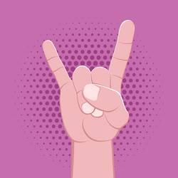 Devil Hand Sign Clipart
