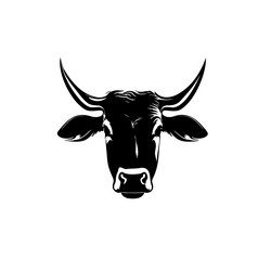 Black angus logo design template cow bull Vector Image
