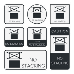 Do not stack packaging symbol sign and label Vector Image