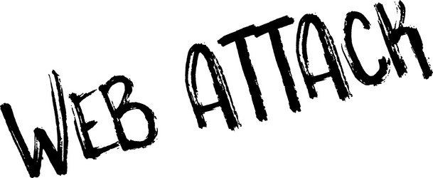 Web attack rubber stamp Royalty Free Vector Image