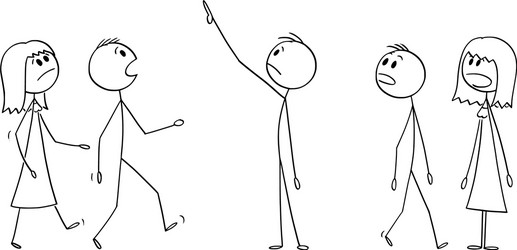 Shocked Stick Figure At Computer