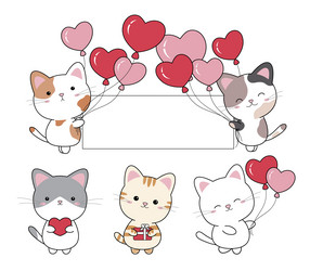 Valentine heart border Royalty Free Vector Image