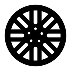 Alloy wheel Royalty Free Vector Image - VectorStock