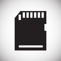 Data storage device icon on white background Vector Image